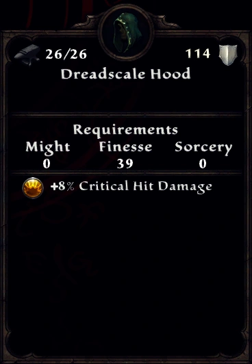 Dreadscale Hood | Amalur Wiki | Fandom