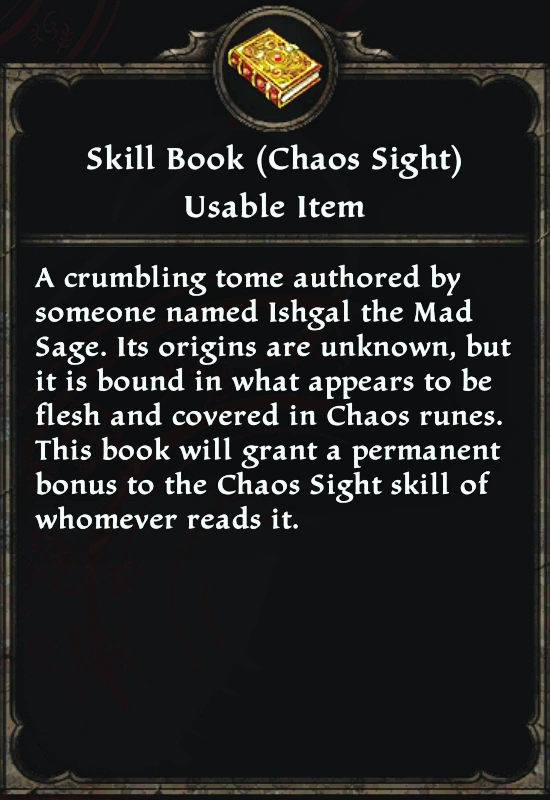 Skill Book (Chaos Sight) | Amalur Wiki | Fandom
