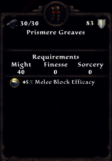 Prismere Greaves | Amalur Wiki | Fandom