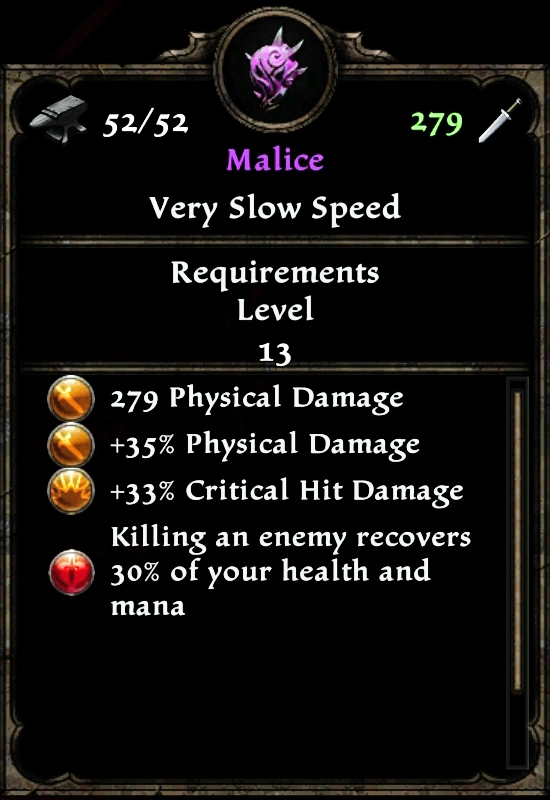 Malice | Amalur Wiki | Fandom