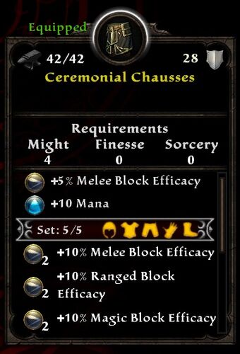 Ceremonial Chausses | Amalur Wiki | Fandom