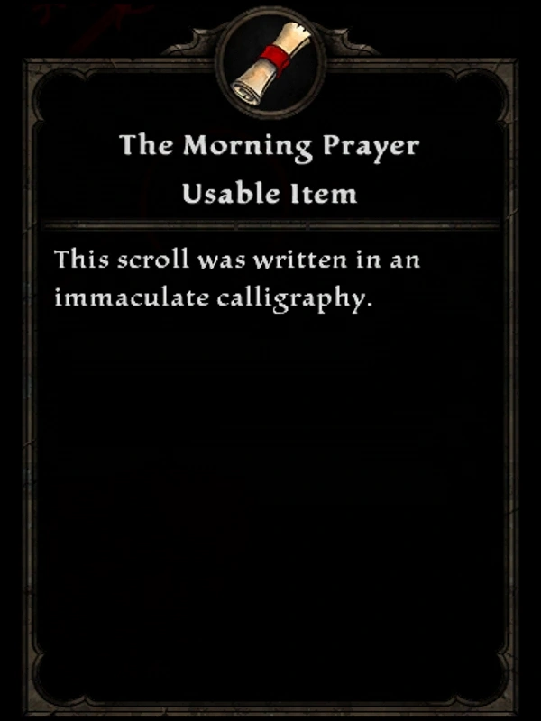 The Morning Prayer | Amalur Wiki | Fandom
