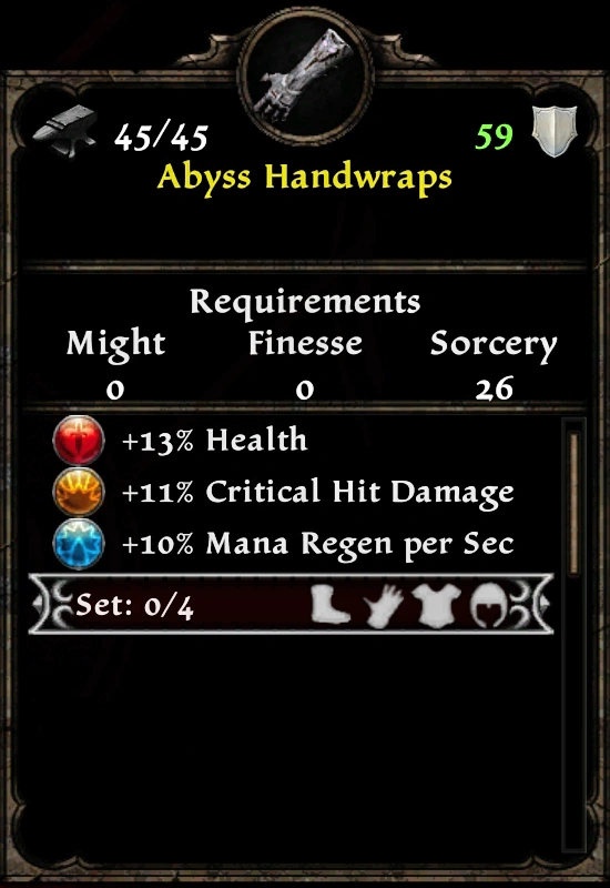 Abyss Handwraps | Amalur Wiki | Fandom