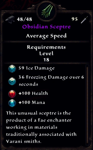 Obsidian Sceptre | Amalur Wiki | Fandom