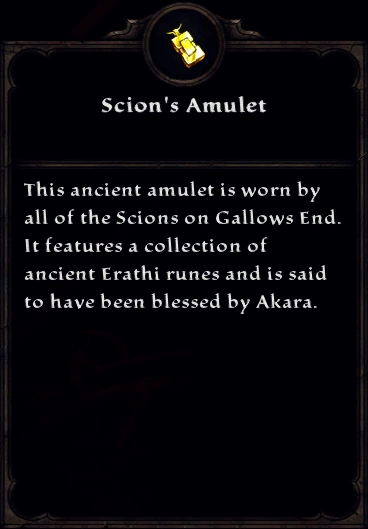 Scion's Amulet | Amalur Wiki | Fandom