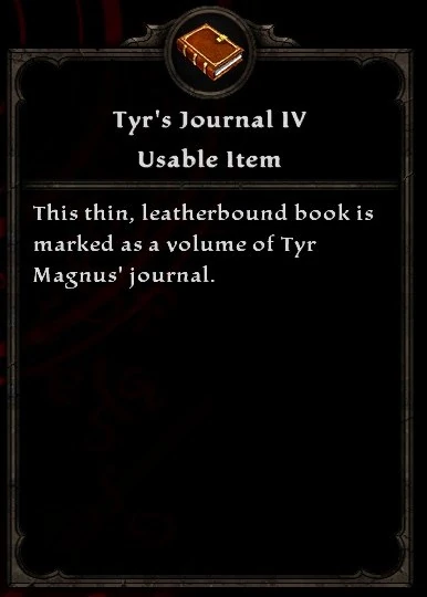 Tyr's Journal IV | Amalur Wiki | Fandom