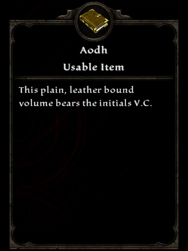 Aodh (book) | Amalur Wiki | Fandom