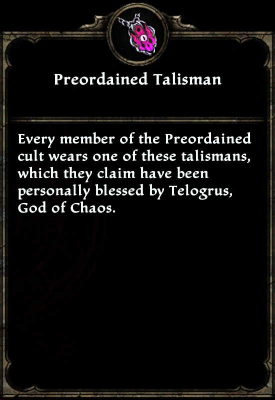 Preordained Talisman | Amalur Wiki | Fandom