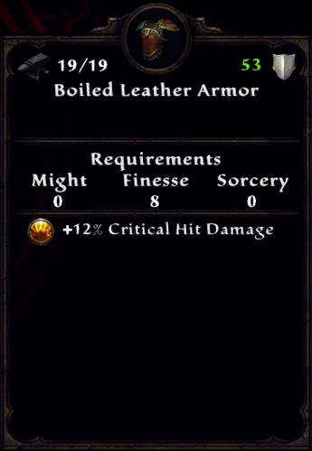 Boiled Leather Armor | Amalur Wiki | Fandom