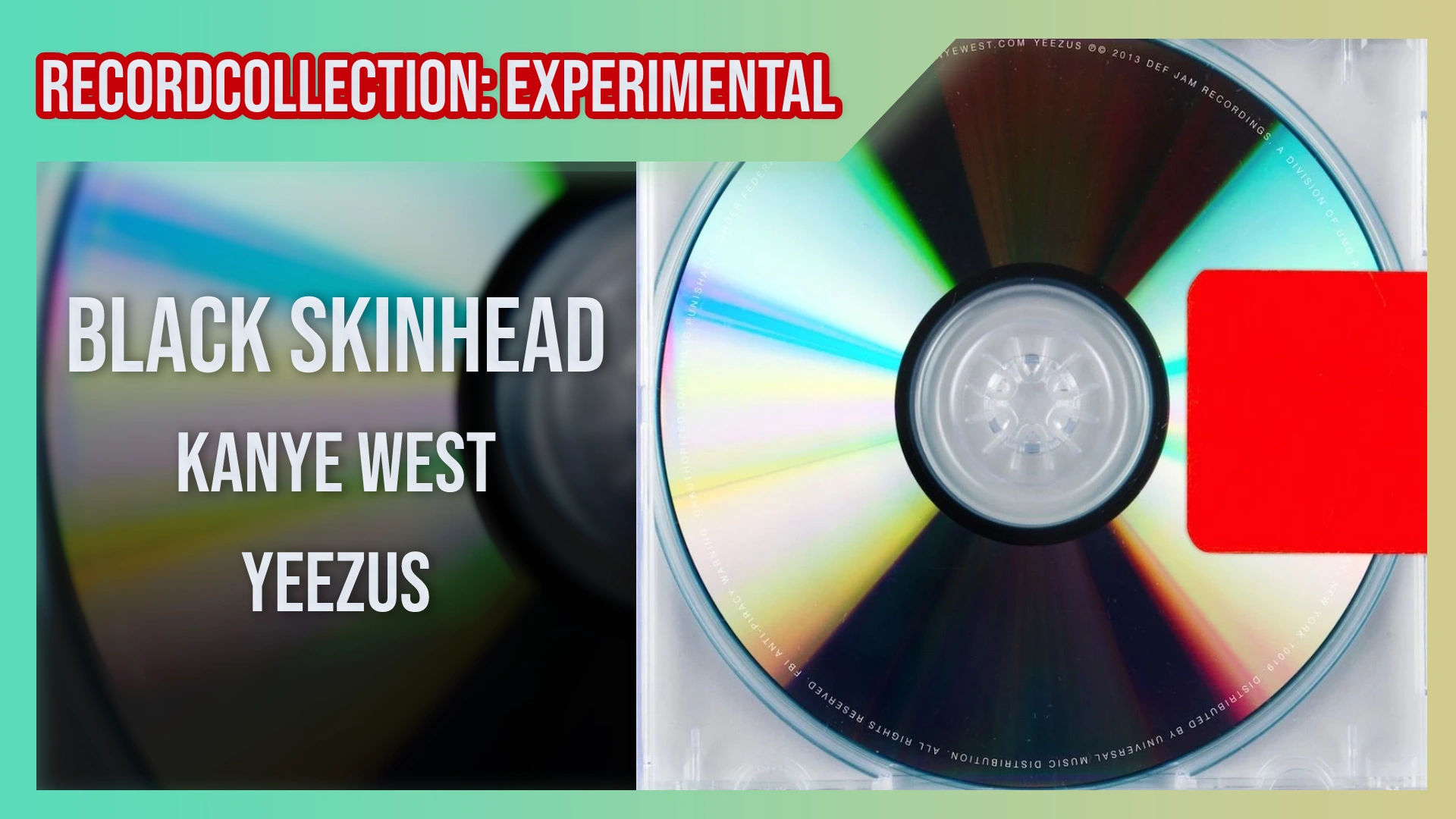 Kanye West Black Skinhead Album Cover