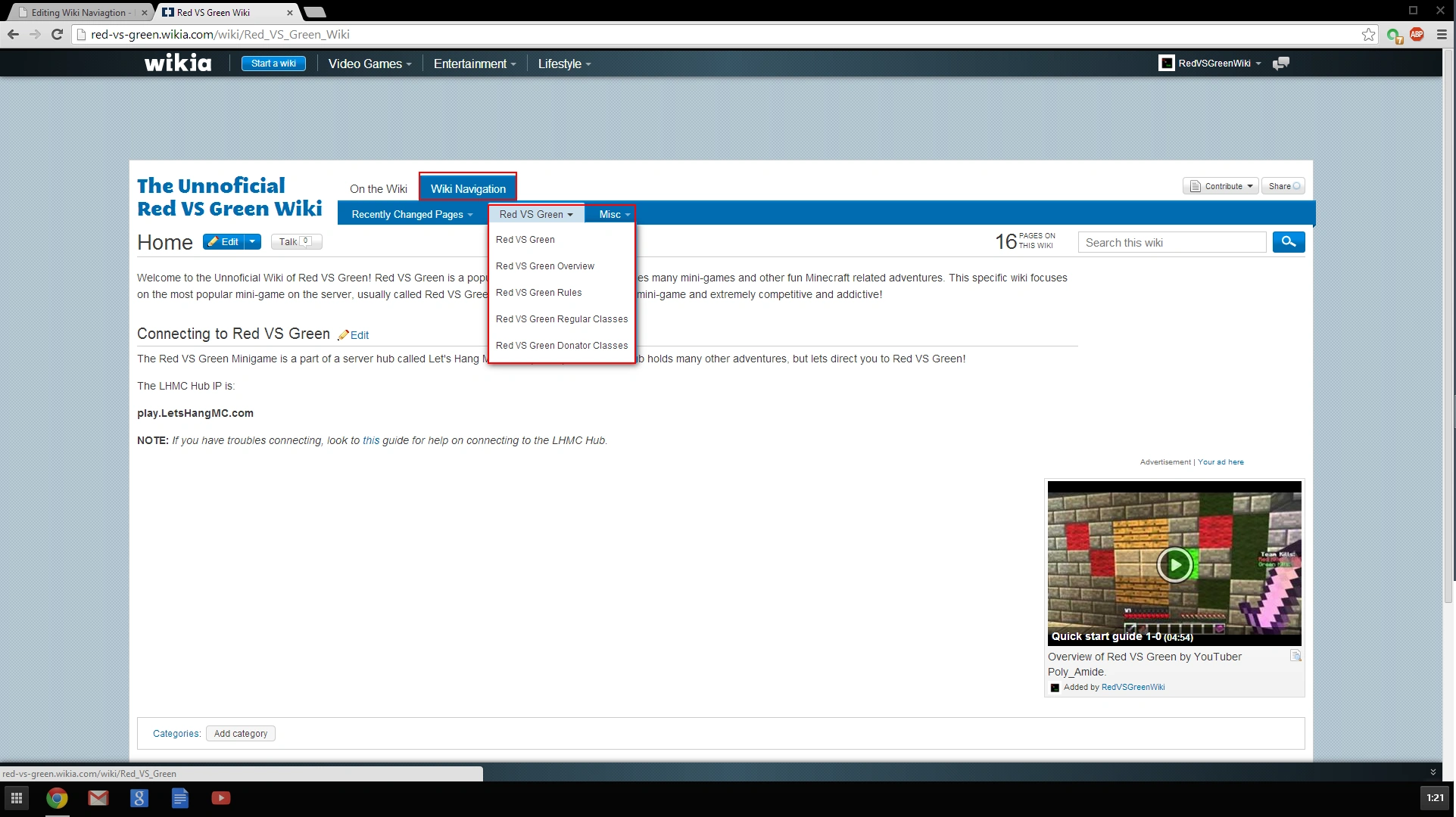Wiki Navigation | Red VS Green Wiki | Fandom