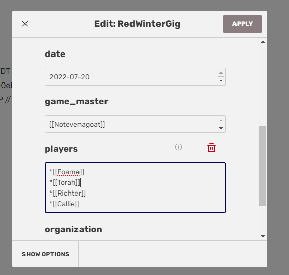 Adding Gigs | Red Winter Wiki | Fandom