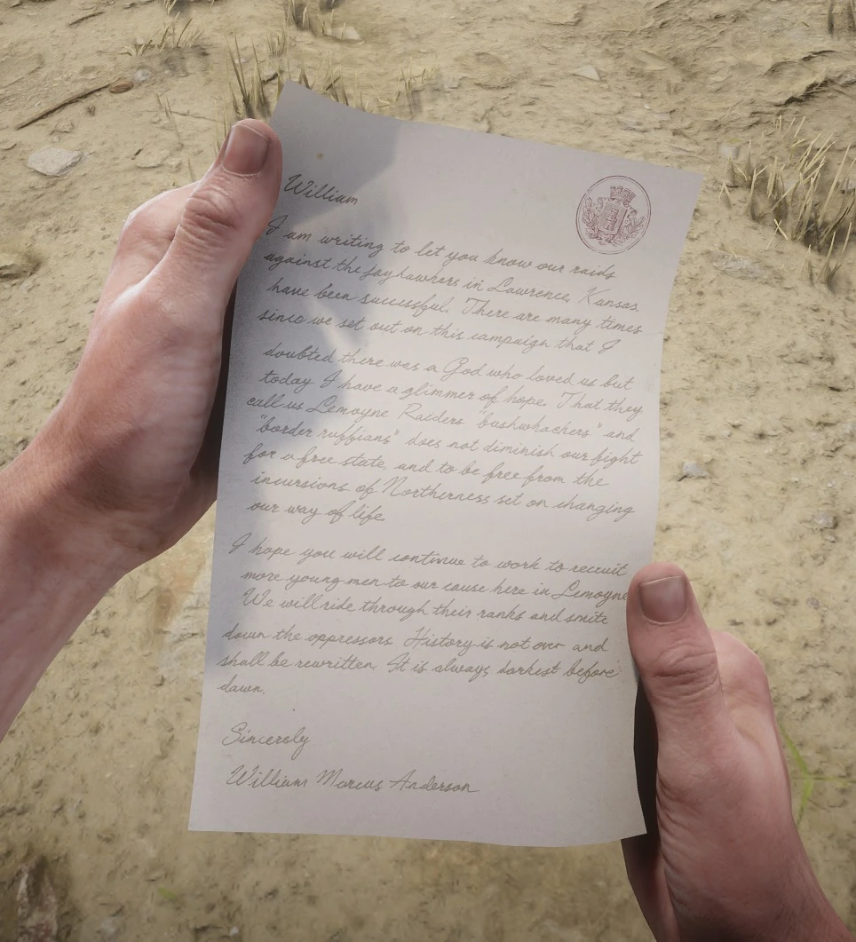 Письмо налетчиков из Лемойна | Red Dead Wiki | Fandom