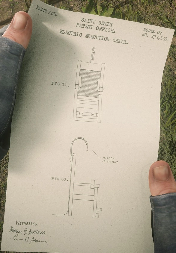 Electric Chair Blueprint | Red Dead Wiki | Fandom