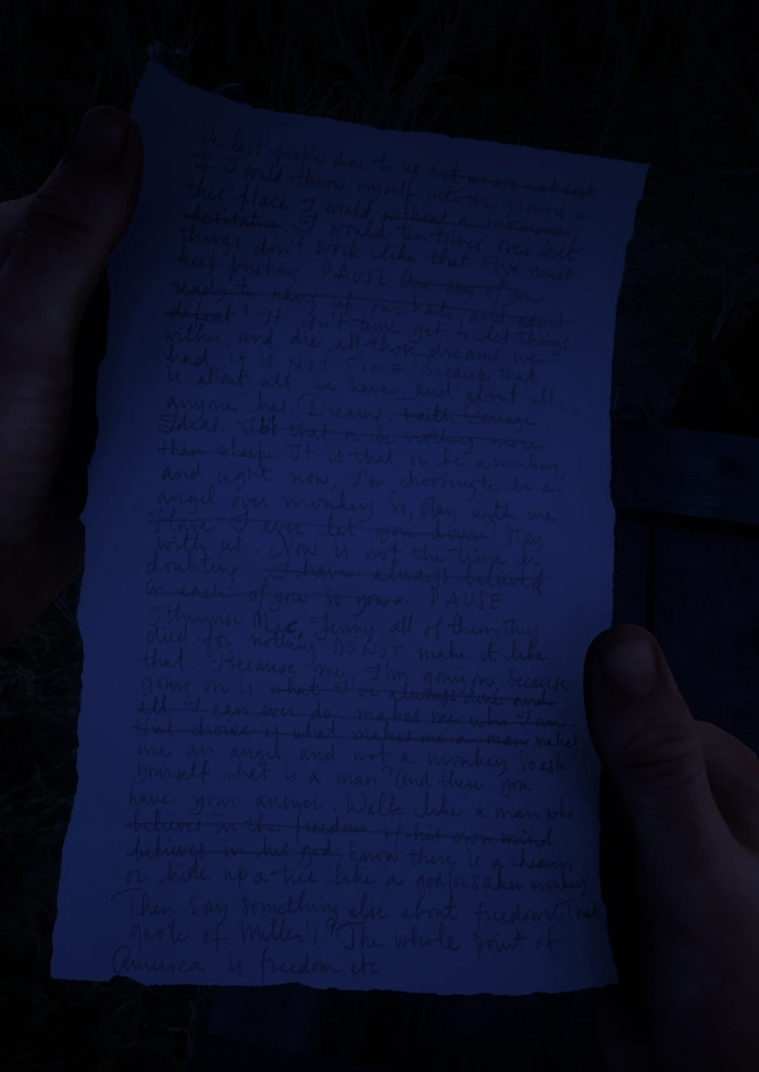 Dutch's Speech Notes | Red Dead Wiki | Fandom