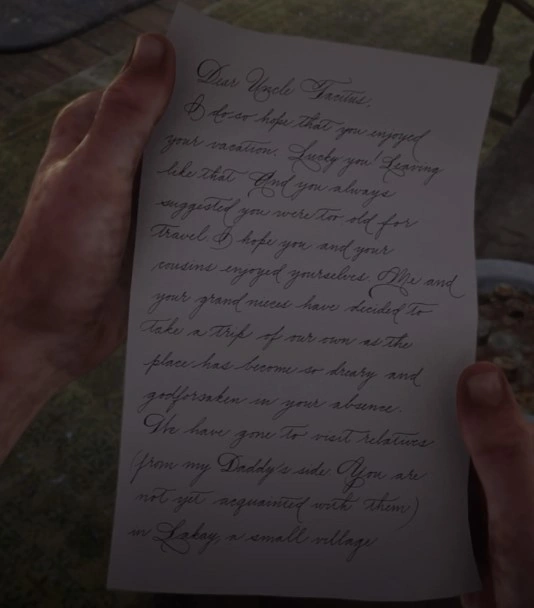 Letter from 'Caroline' | Red Dead Wiki | Fandom