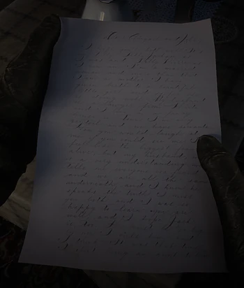 Letter from Tilly | Red Dead Wiki | Fandom