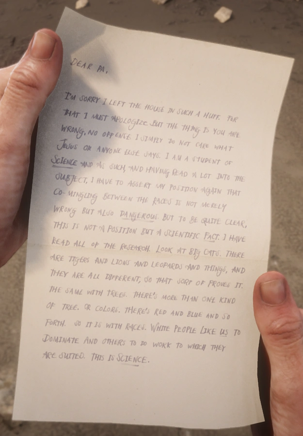 Letter to Pa (Note) | Red Dead Wiki | Fandom