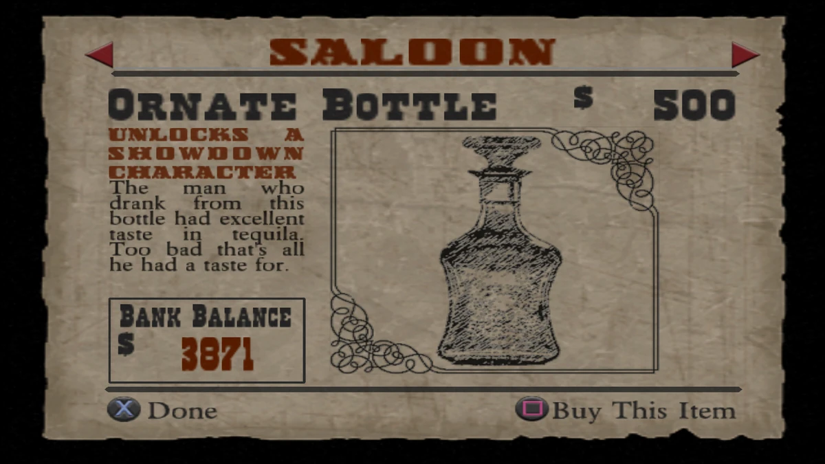 Ornate Bottle | Red Dead Wiki | Fandom
