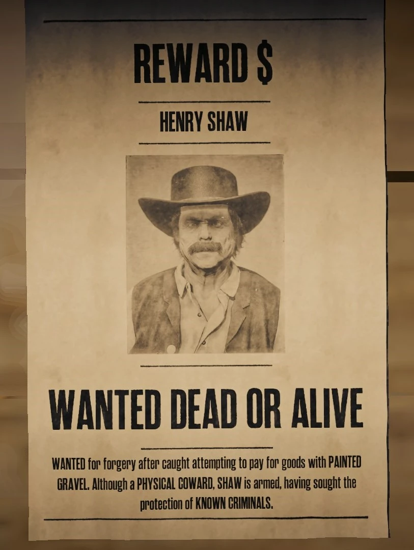 Henry Shaw | Red Dead Wiki | Fandom