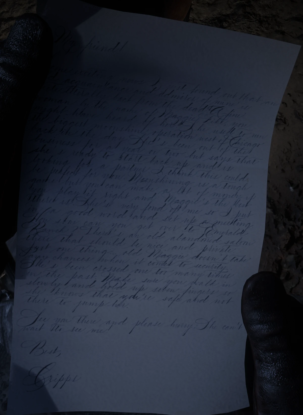 Lettre de Cripps | Red Dead Wiki | Fandom
