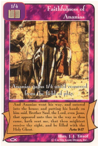 Faithfulness of Ananias (Ap) | Redemption Wiki | Fandom