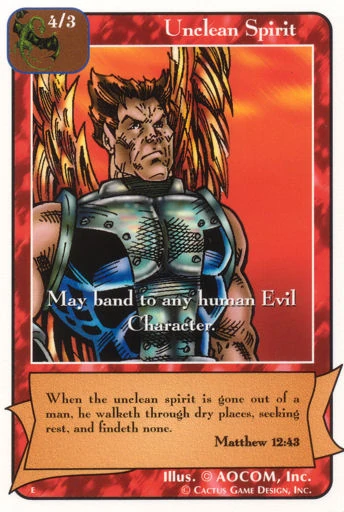 Unclean Spirit (E) | Redemption Wiki | Fandom
