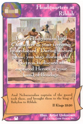 Headquarters at Riblah (Pi) | Redemption Wiki | Fandom