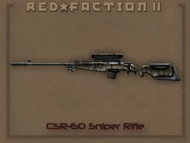 CSR-60 Sniper Rifle | Red Faction Wiki | Fandom