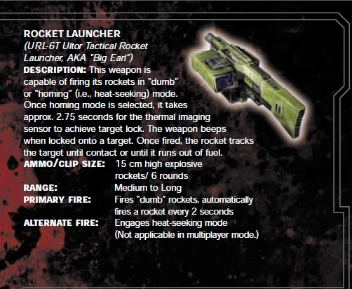Talk:URL-6T Rocket Launcher | Red Faction Wiki | Fandom