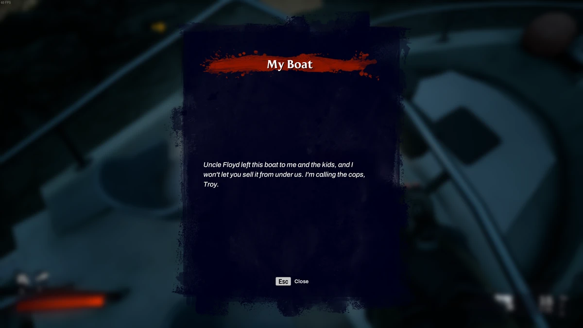 My boat | Redfall Wiki | Fandom