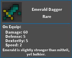 Emerald Dagger | Redux Online Wiki | Fandom