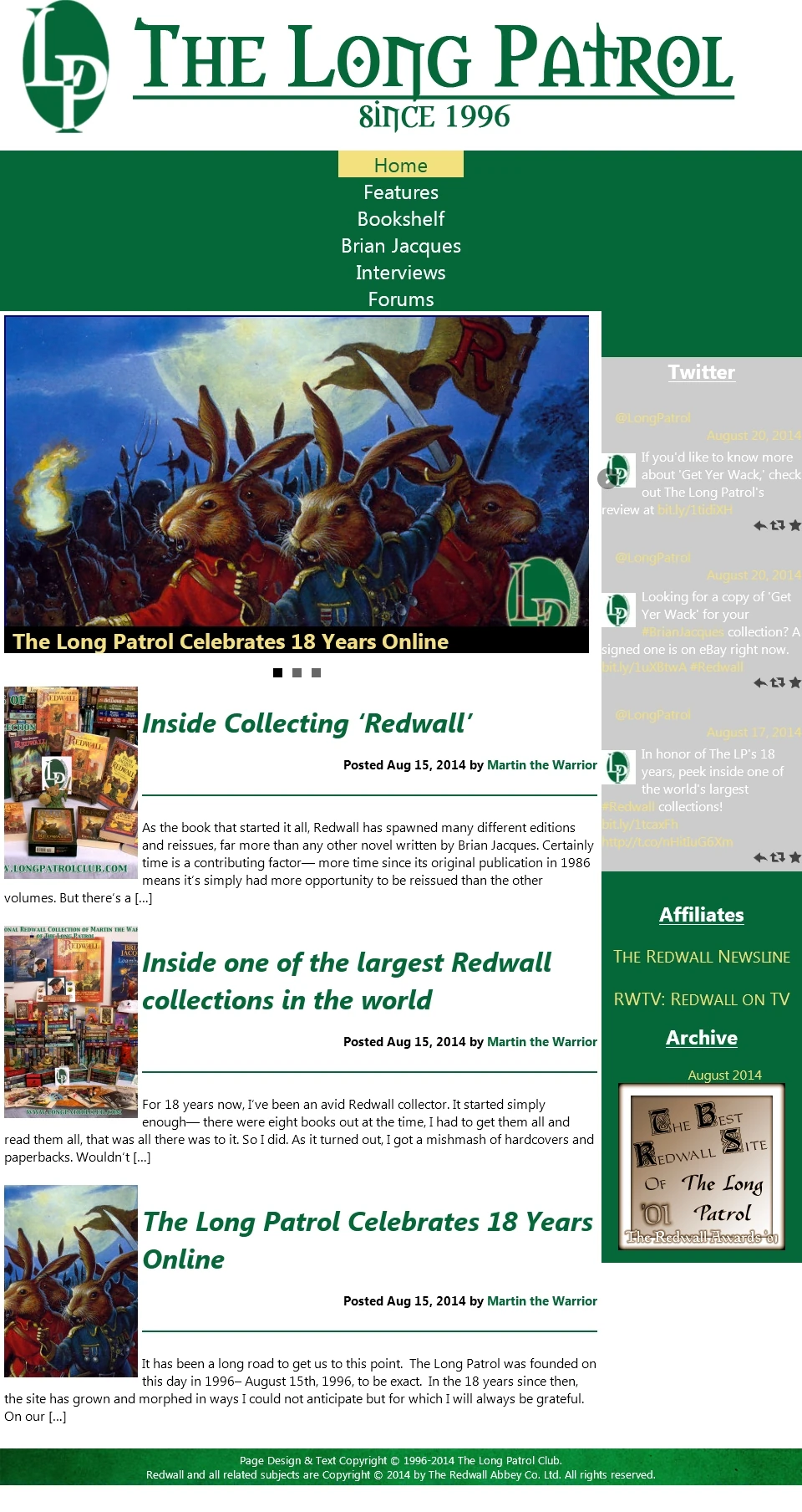 Long Patrol Club | Redwall Wiki | Brian Jacques and Redwall Information ...