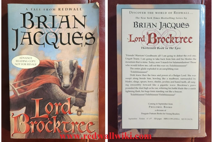 User blog:LordTBT/Redwall Collectors Community: The Lord Brocktree ARCs ...