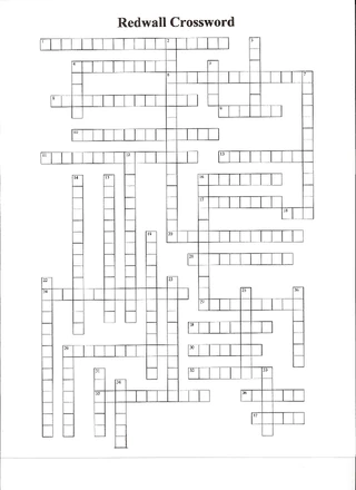 User blog:Brockfang/Redwall Crossword | Redwall Wiki | Brian Jacques ...