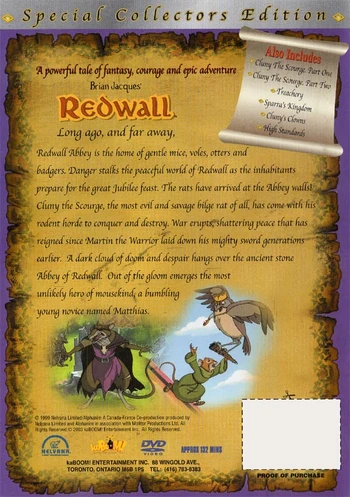 Redwall - The Adventure Begins | Redwall Wiki | Brian Jacques and ...