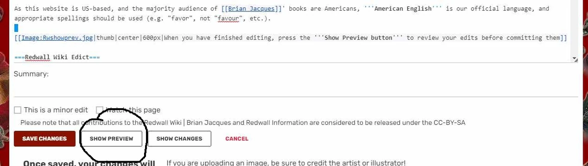 Redwall Wiki:Manual of Style | Redwall Wiki | Brian Jacques and Redwall ...