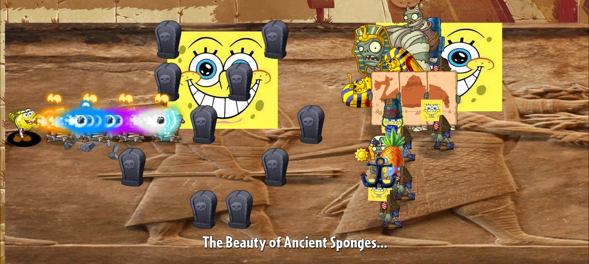 Ancient Spongebob Age - Day 14 | Plants vs. Zombies: Reflourished Wiki ...