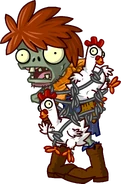 Chicken Wrangler Zombie | Plants vs. Zombies: Reflourished Wiki | Fandom