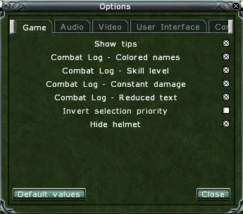 Options Window | Regnum Online Wiki | Fandom