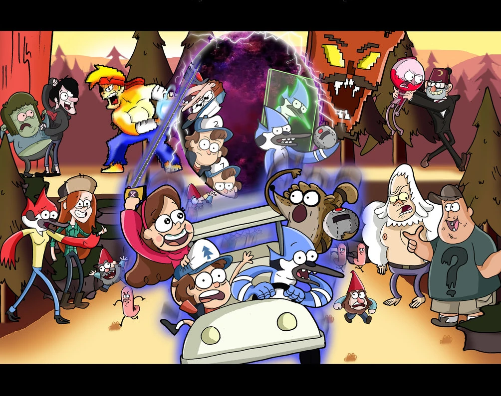 Gravity Falls Regular Show Crossover
