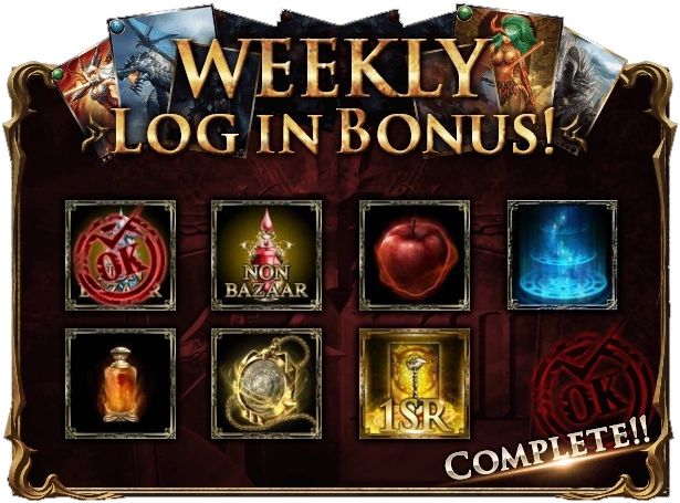 Weekly Login Bonus | Reign of Dragons Wiki | Fandom