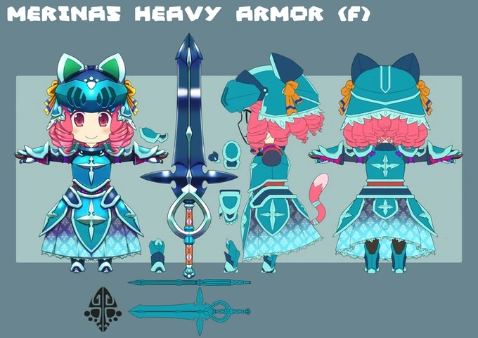Merinas Heavy Armor Set - Re:Legend Wiki