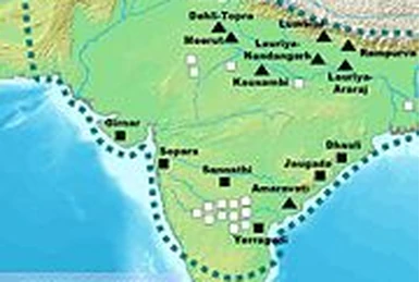 Edicts Of Ashoka Map