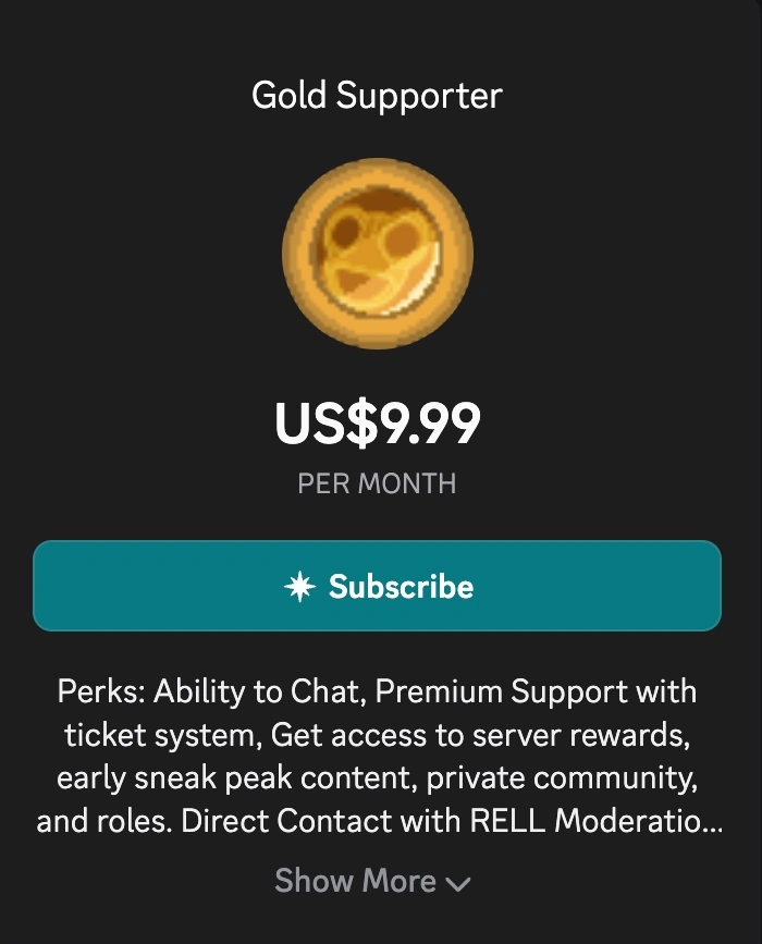 Discord Subscriptions | Rell Seas Wiki | Fandom