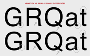 The difference between Helvetica and Arial | Remade Typography Wiki ...