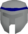 Steel med helm trimmed blue | Remote Realms Wiki | Fandom