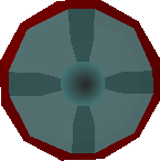 Mithril round shield trimmed red | Remote Realms Wiki | Fandom