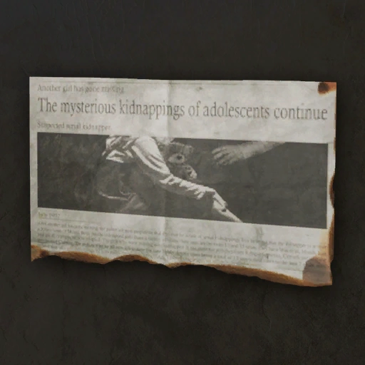 Article 5 - Suspected serial kidnapper | Remothered Wiki | Fandom