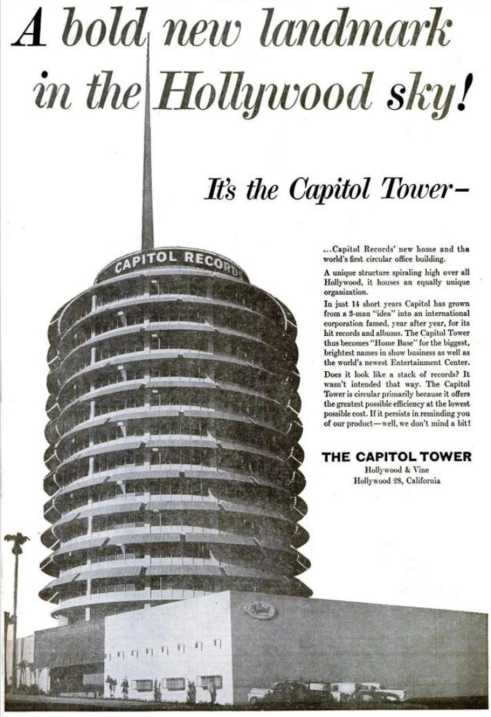 Capitol Records Building Drawing